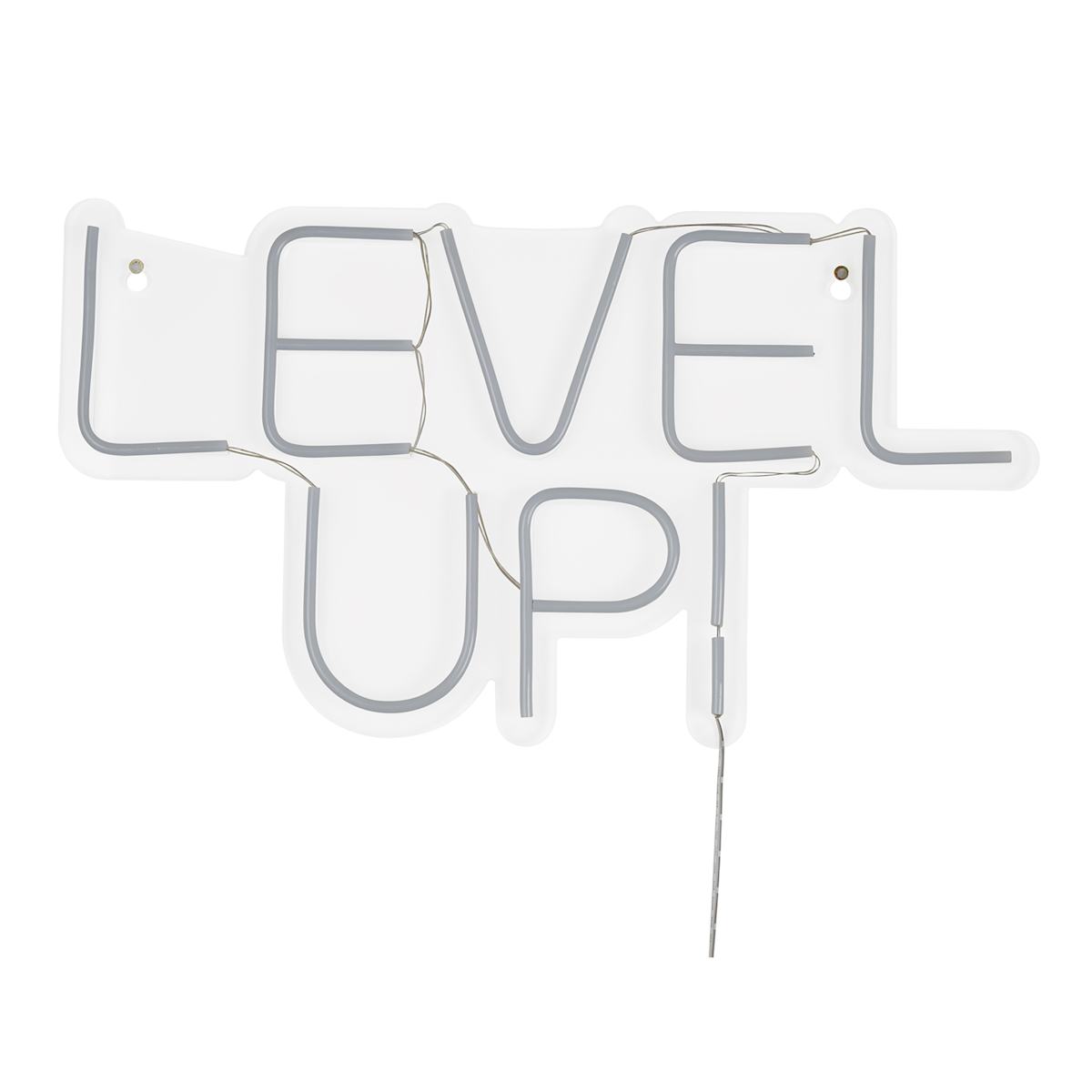 LED Level Up Neon Wall Sign, 9.8"