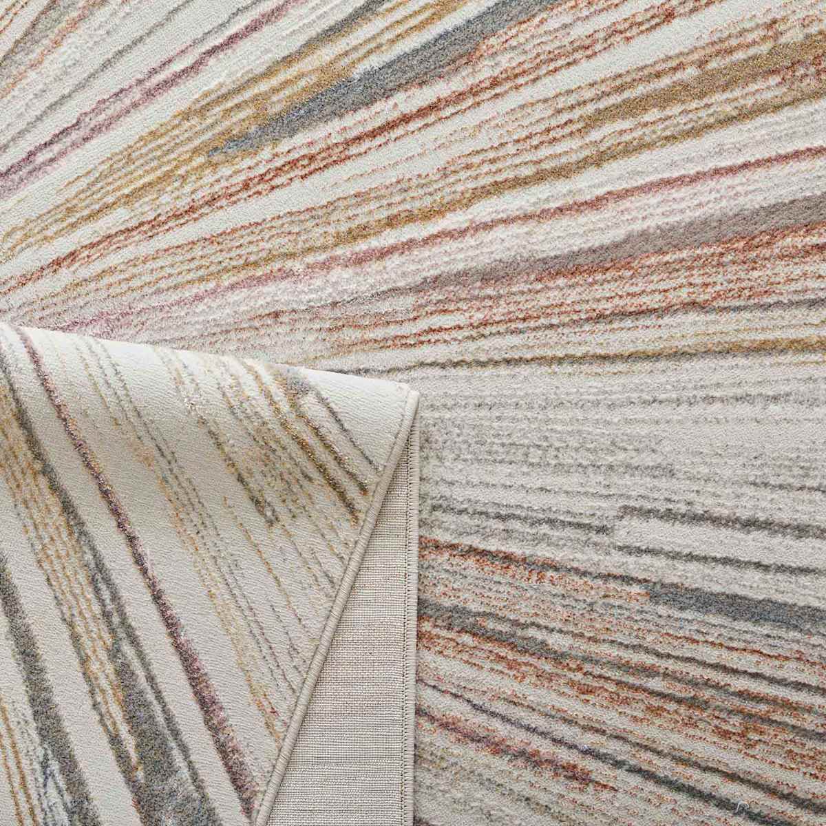 Crestline Neutral Grey Abstract Rug 5x7 | At Home