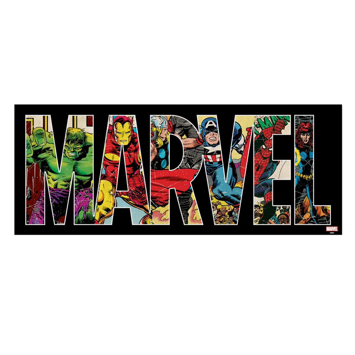 Marvel Comics Canvas Wall Art, 30x12 | At Home