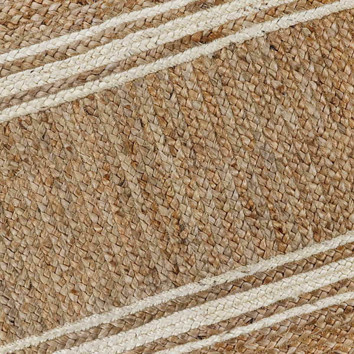 Natural Ivory Braided Jute Rug, 21x34 | At Home