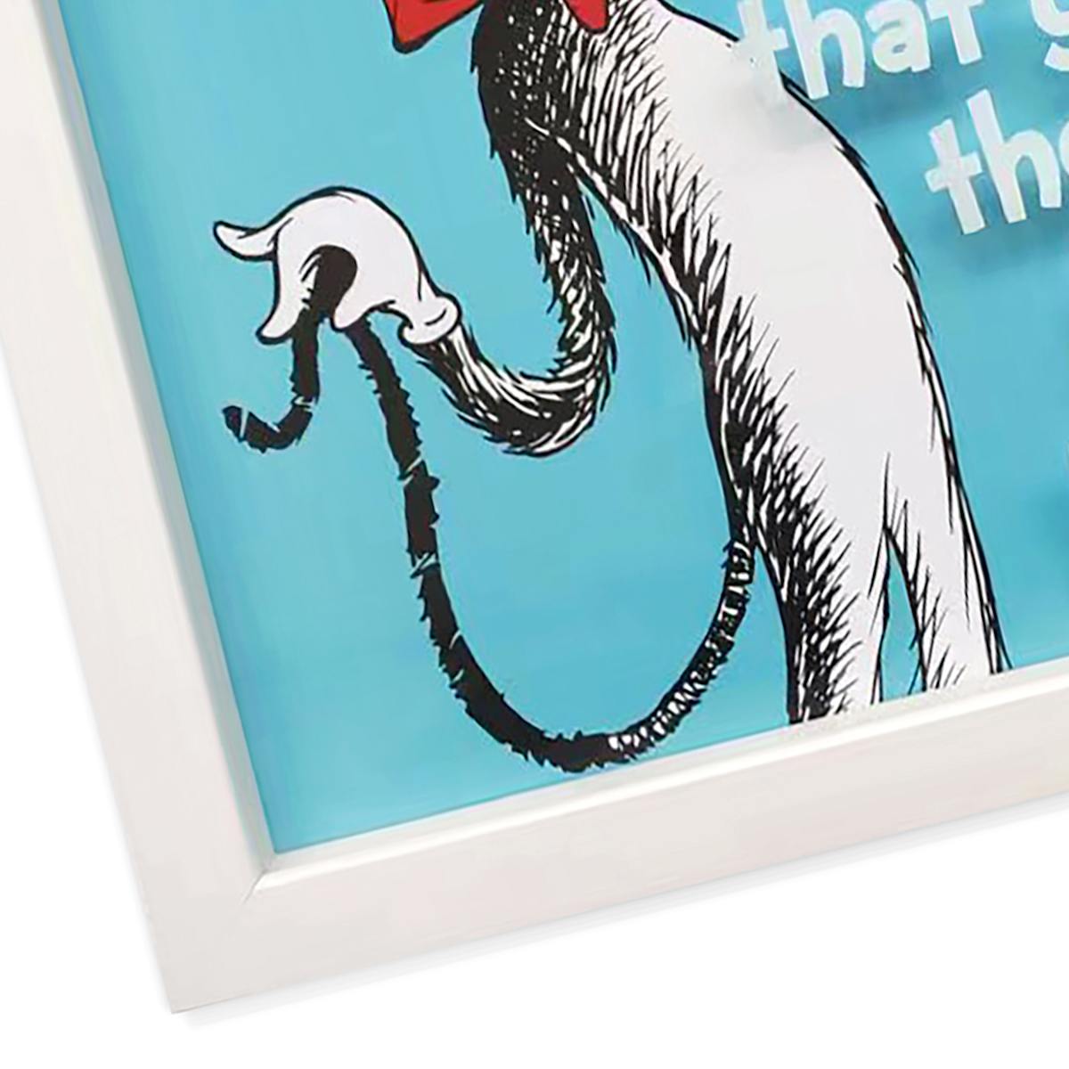 Dr. Seuss Glass Framed the More You Read Print Wall Decor, 12"