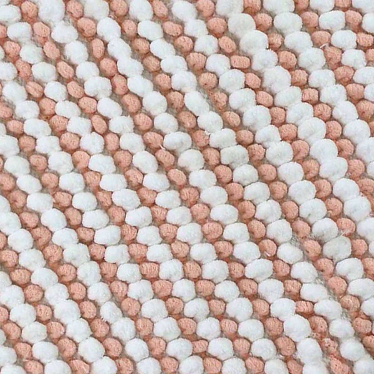 Pink Chenille Loop Cotton Bath Rug, 20x30