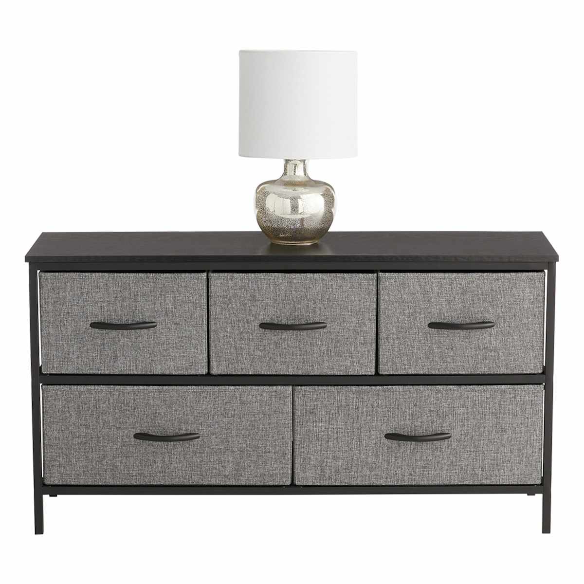 Seth 5-Drawer Storage Chest, Dark Grey