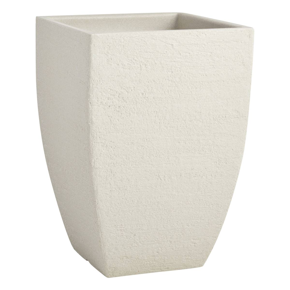 Japi Sandstone Soft Square Outdoor Planter, Medium | At Home