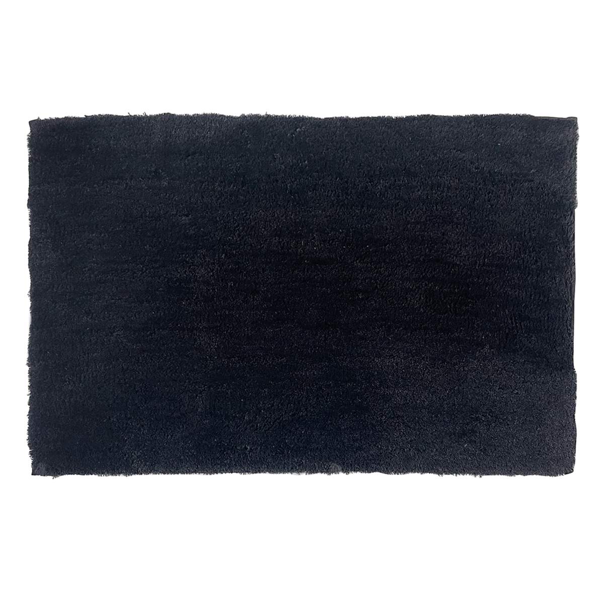 Crosby St. Solid Black Bath Rug, 20x30