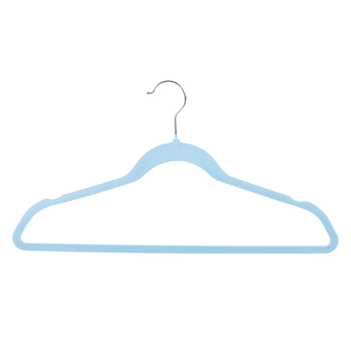 Cool Blue Velvet Hangers 25 Pack Closet Organization At Home