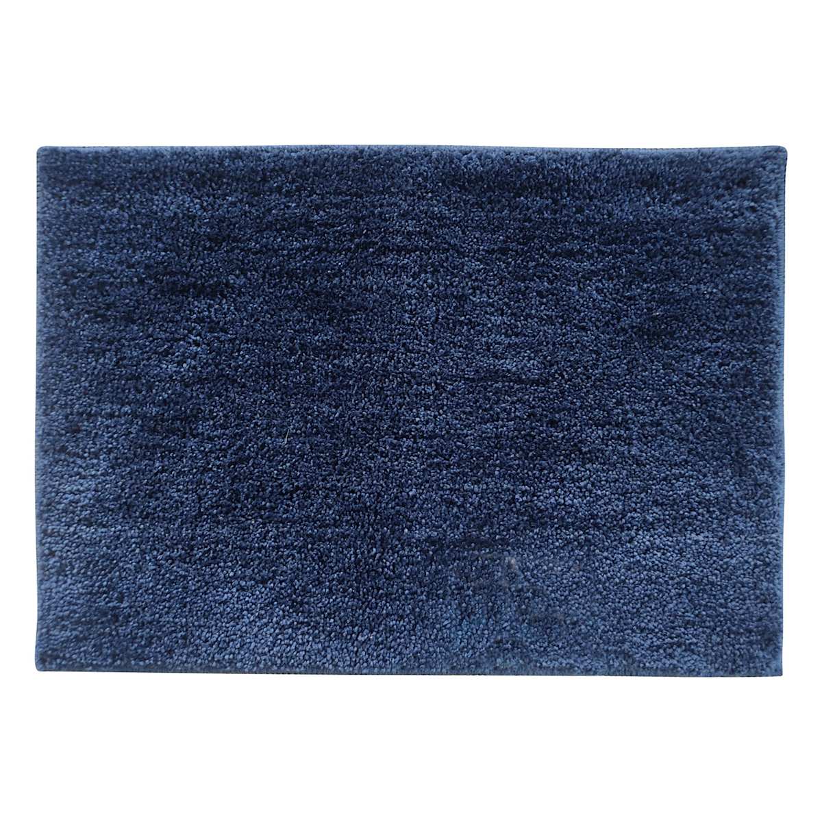 Essential Cut Pile Navy Blue Bath Rug, 17x24