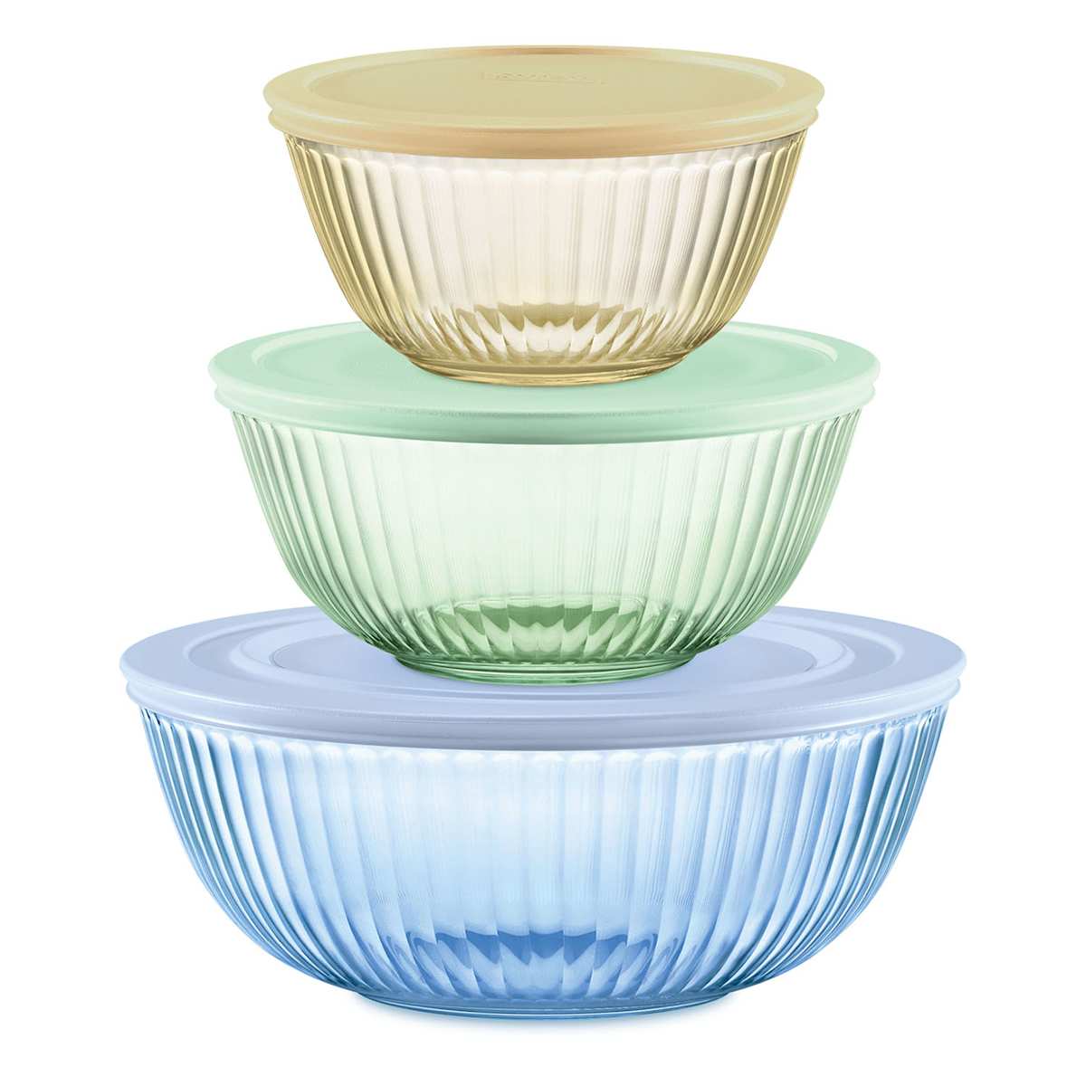 Pyrex 6-Piece Prepware Bowl Set with Lids