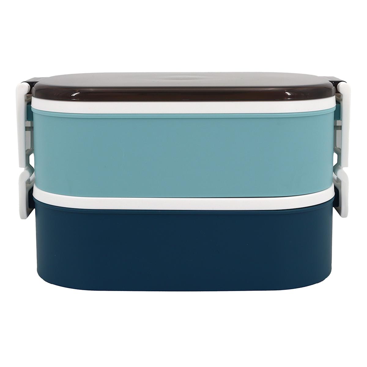 Blue Stackable Bento Box Lunch Container, 61oz