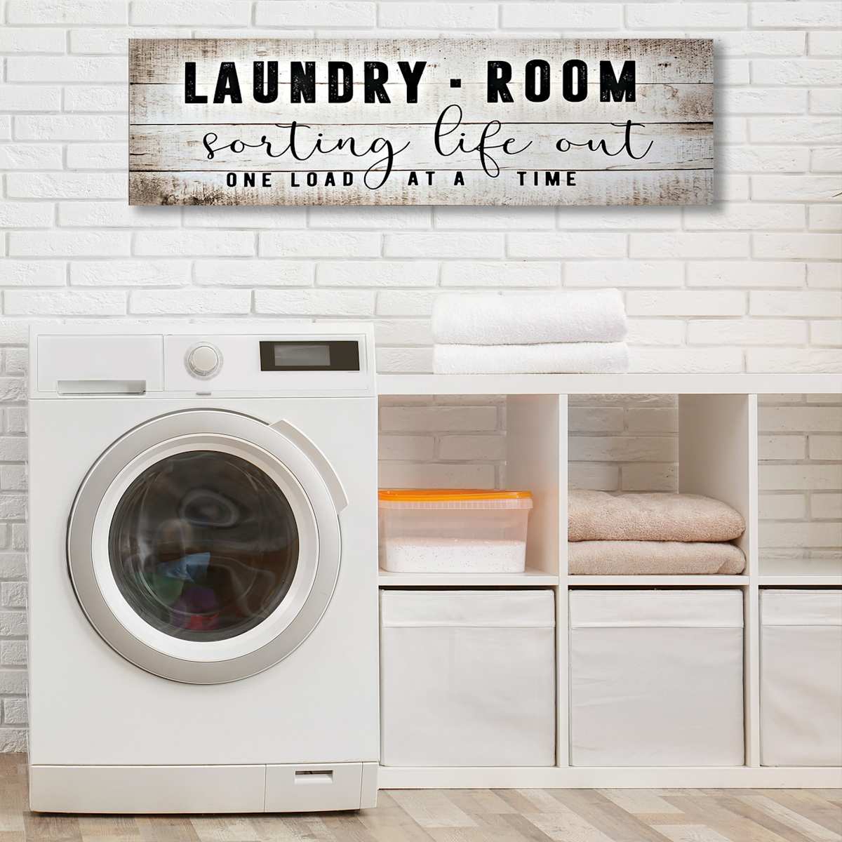 Laundry Room Canvas Wall Art 36x12