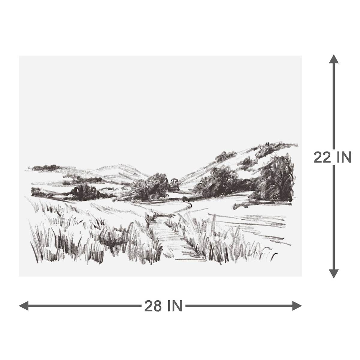 how to draw grass with charcoal