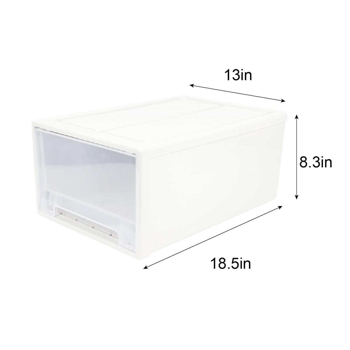 Clear Stackable Drawer Organizer Large | At Home