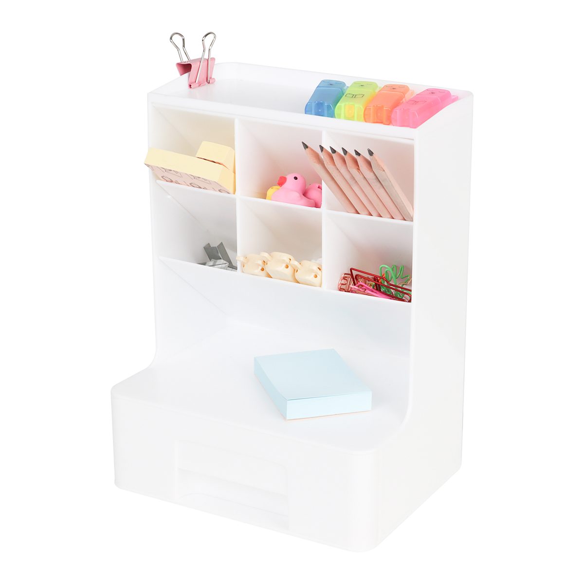 Hive Desk Organizer, White