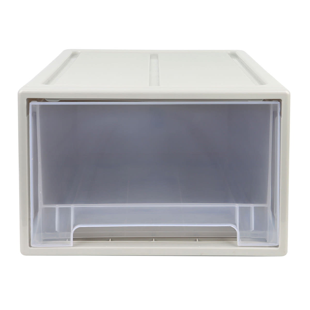 Grey Stackable Storage Drawer, Large