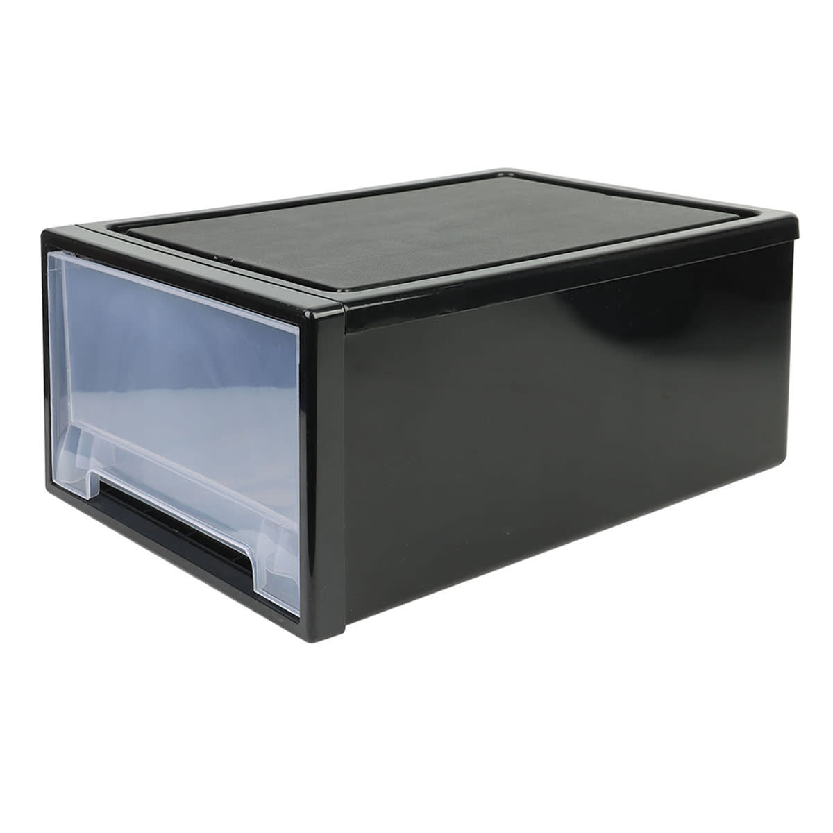 Black Stackable Storage Drawer, Small