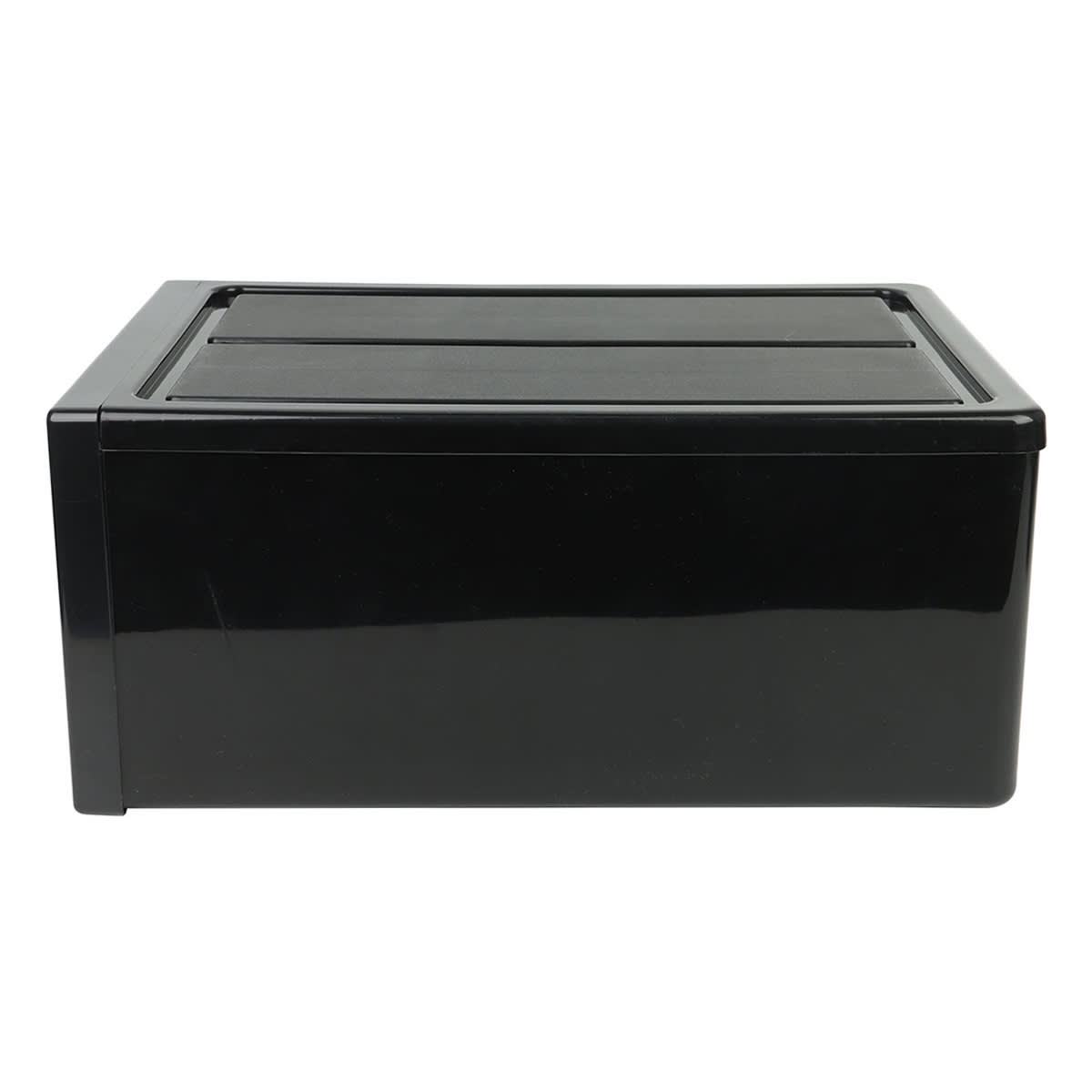 Black Stackable Storage Drawer, Large