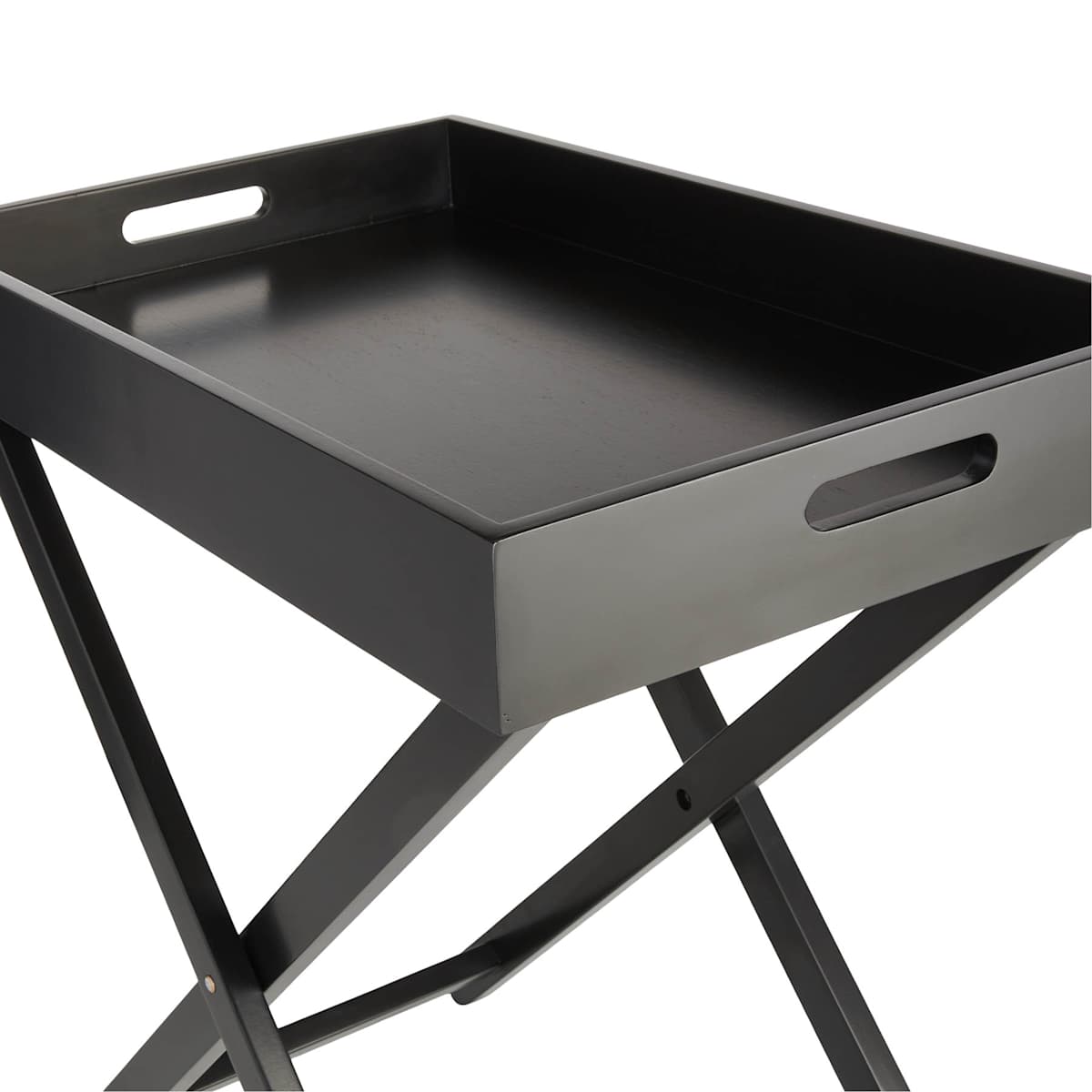 Laura Folding Tray Table Black