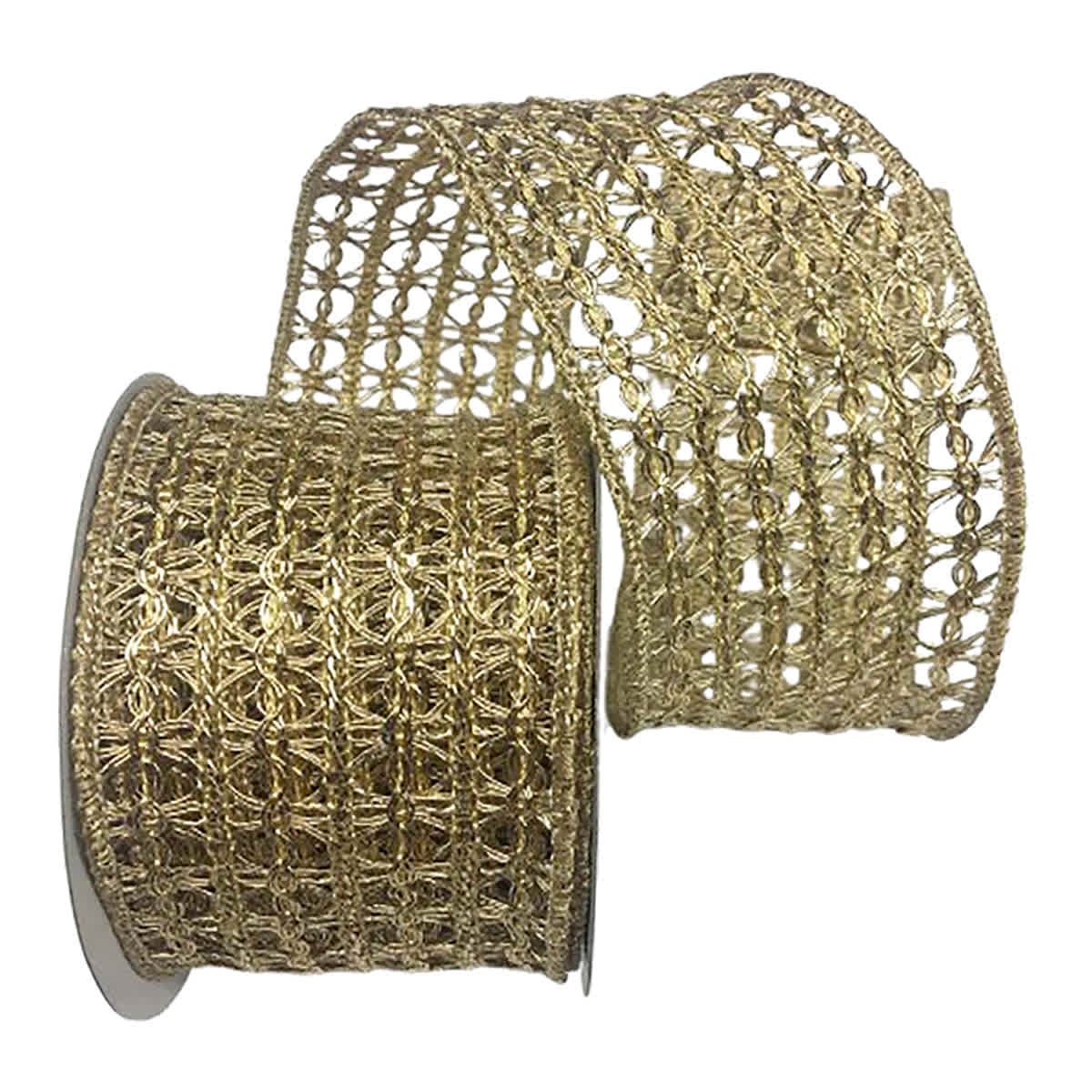 Providence Gold 3" Net Ribbon 5 YD | Holiday Décor | At Home