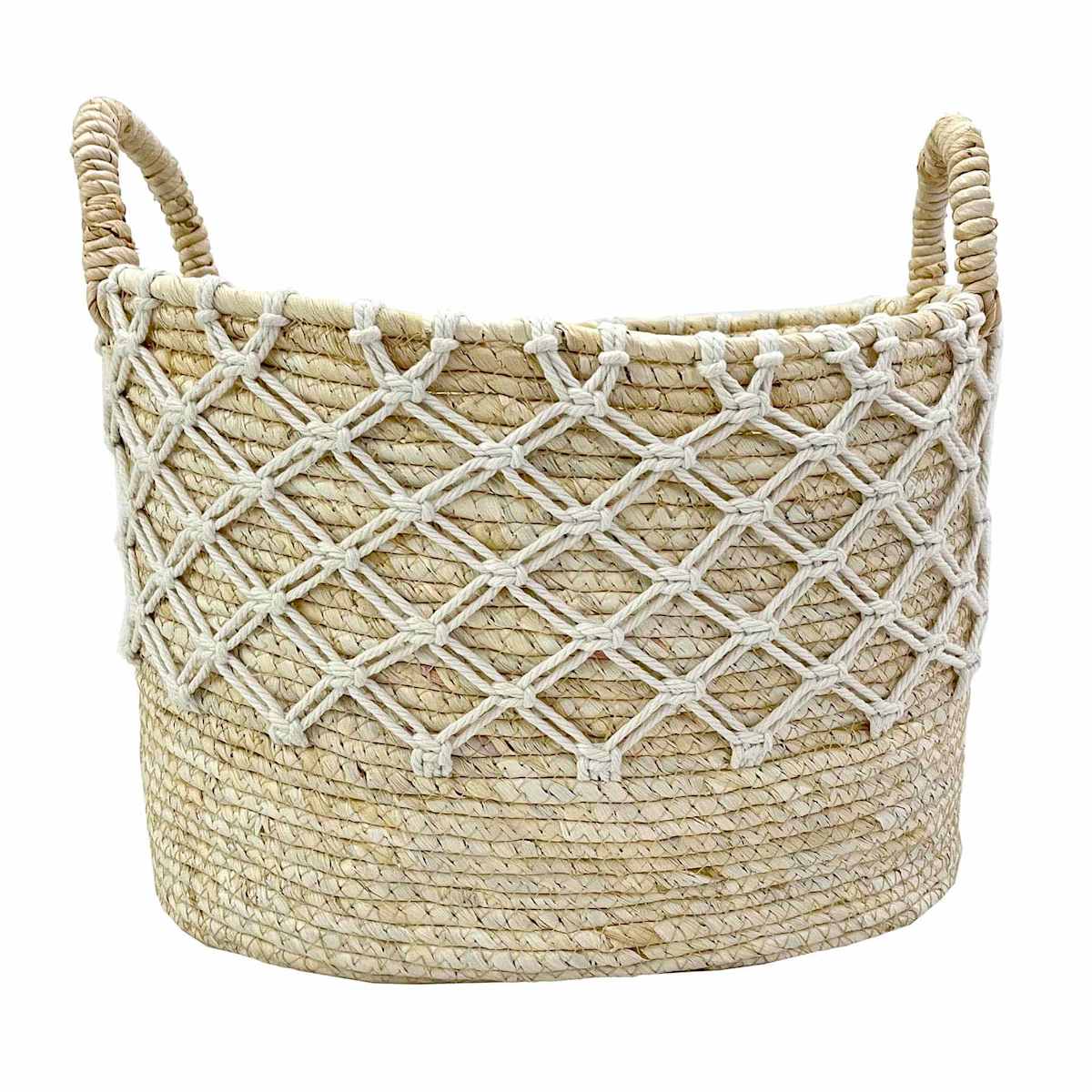 Macrame Maize Basket, Large