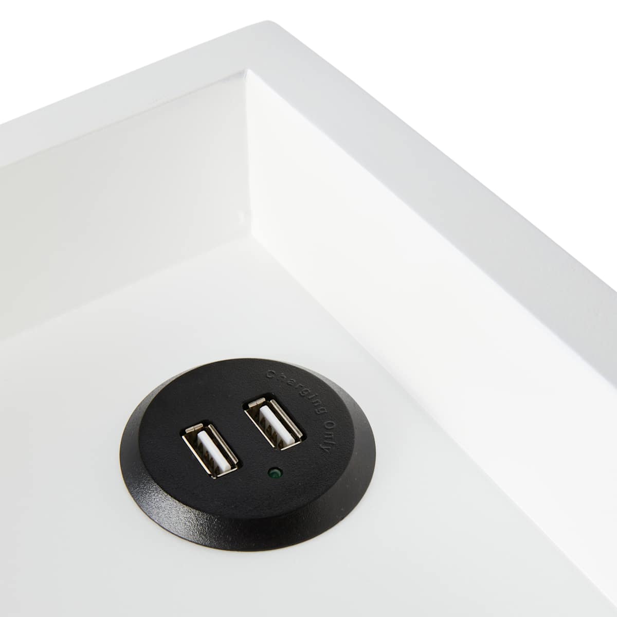 Jane X-Side Table with USB White | At Home