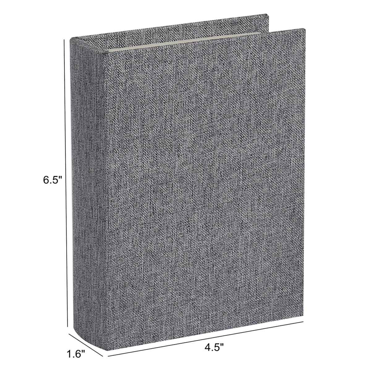 Grey Linen Book Box, 7"