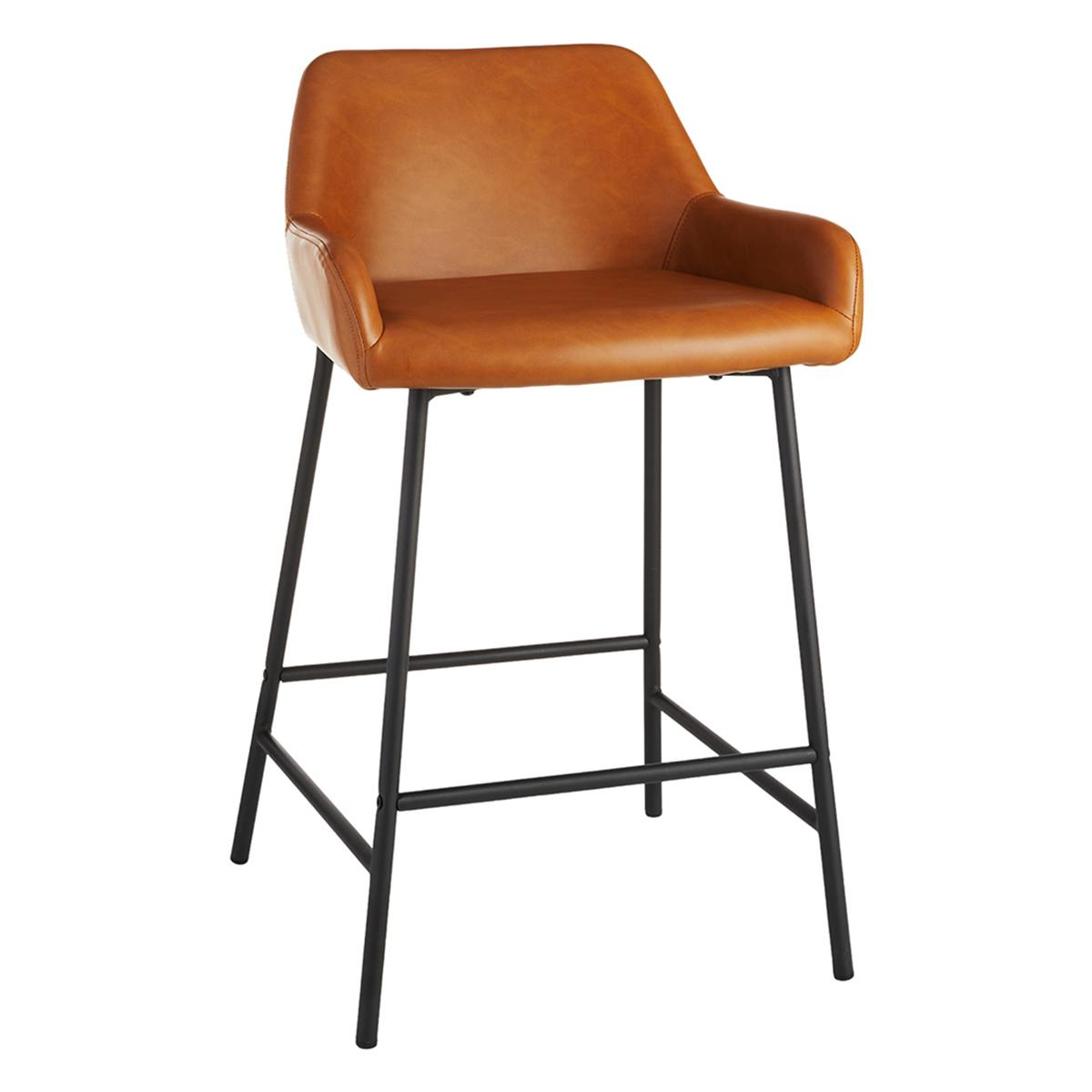 Honeybloom Destin Counter Stool Cognac | Cognac Counter Stool | At Home