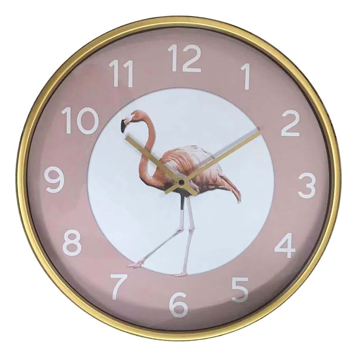 Providence Flamingo Round Wall Clock, 16"