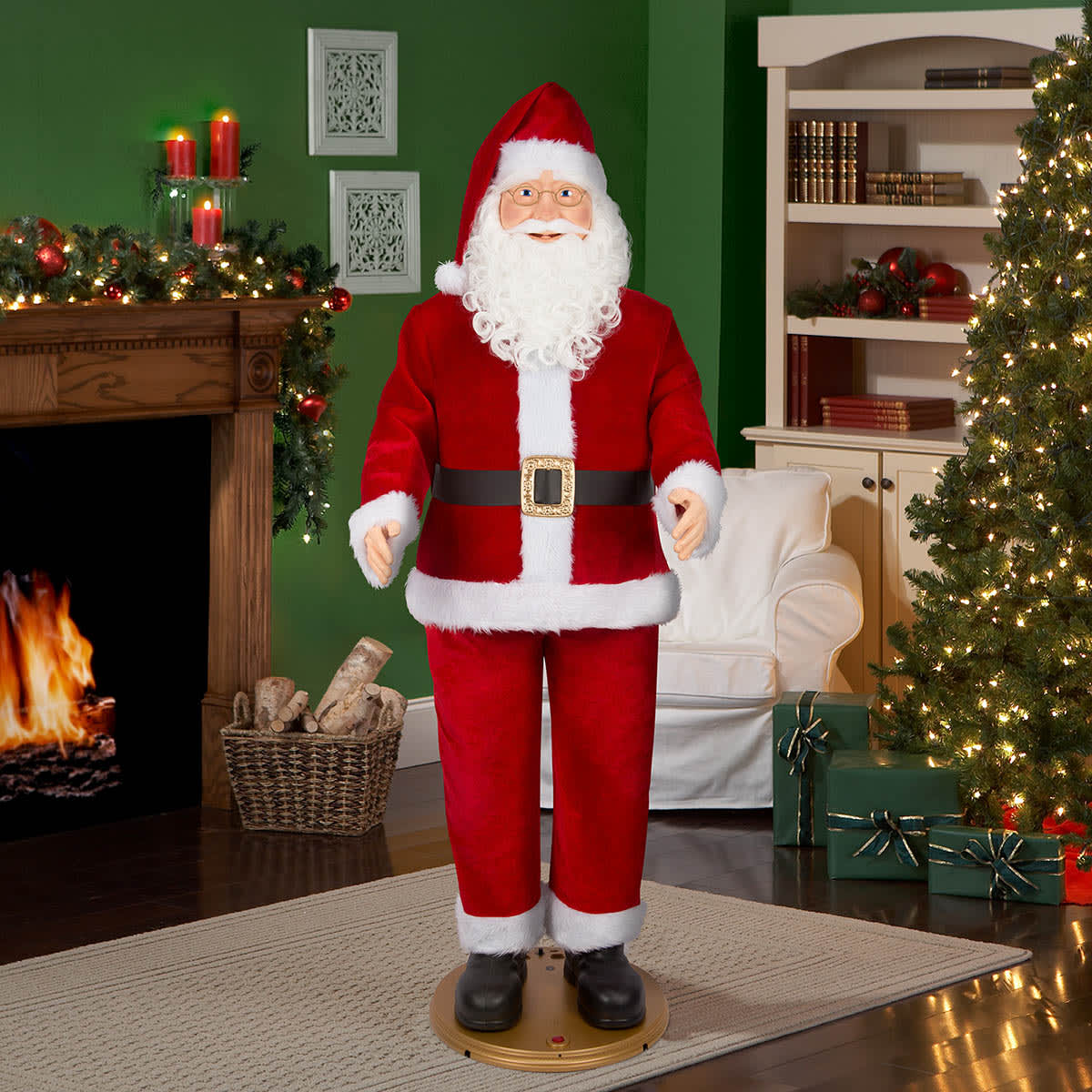 Life-Size Dancing Animatronic Santa 6' | Festive Holiday Entertainment ...