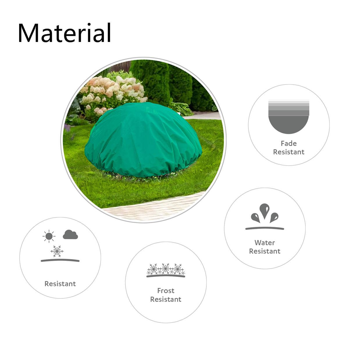 Frost Protection Round Plant Cover, 10' | At Home