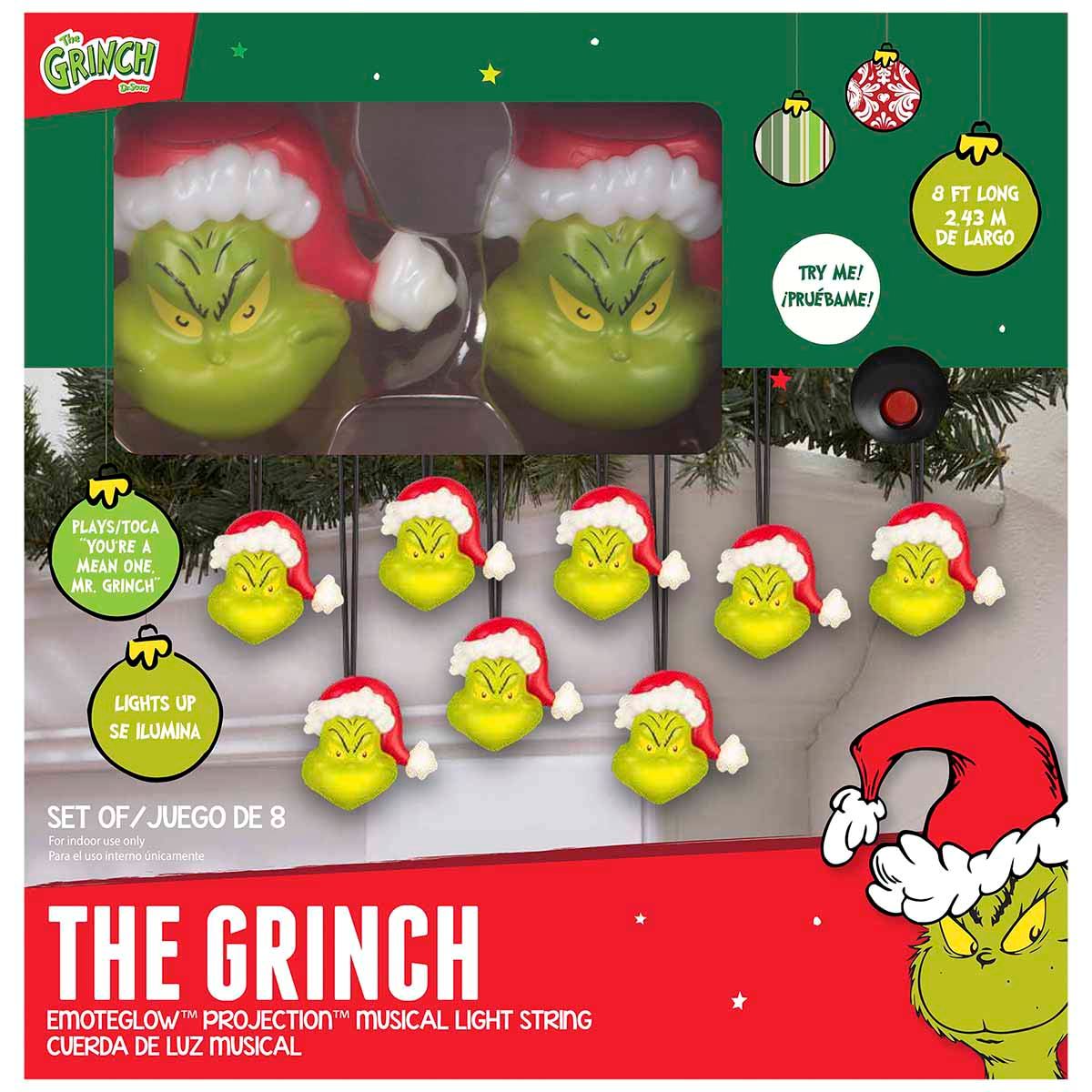 The Grinch Musical String Lights | Christmas Tree Decor | At Home