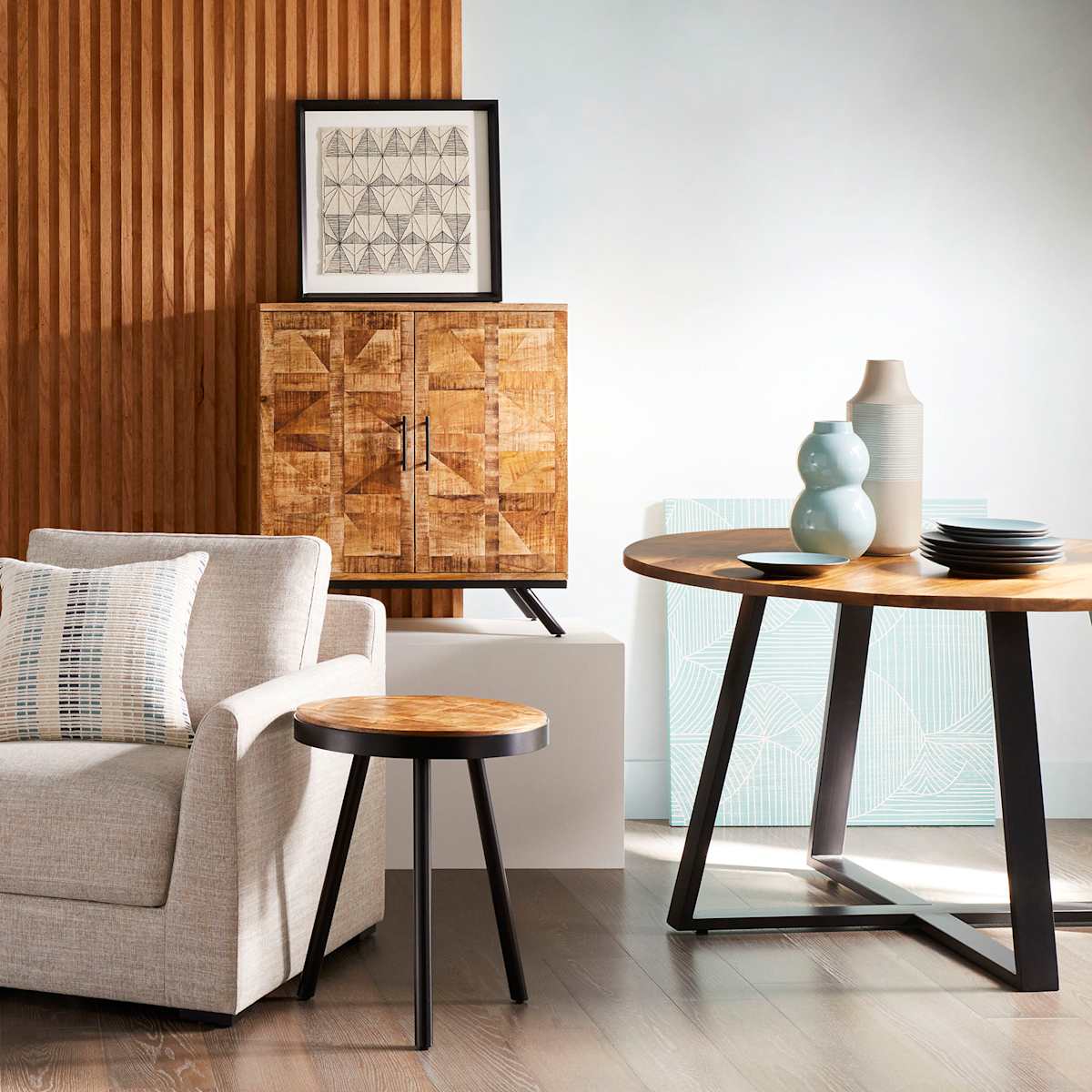 Found & Fable Cecelia Mango Wood Dining Table