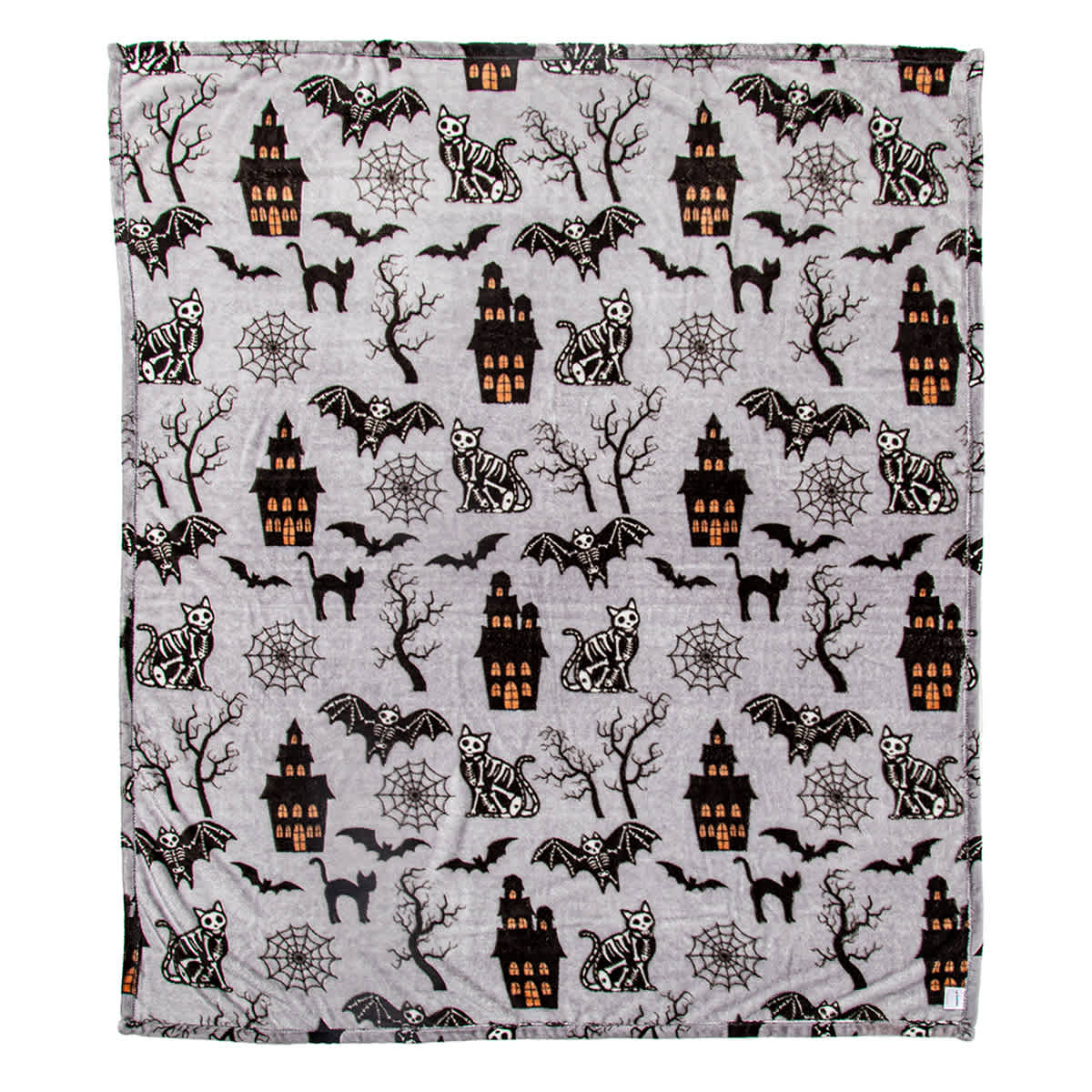 50x60 Bats and Cats Plush Throw | At Home