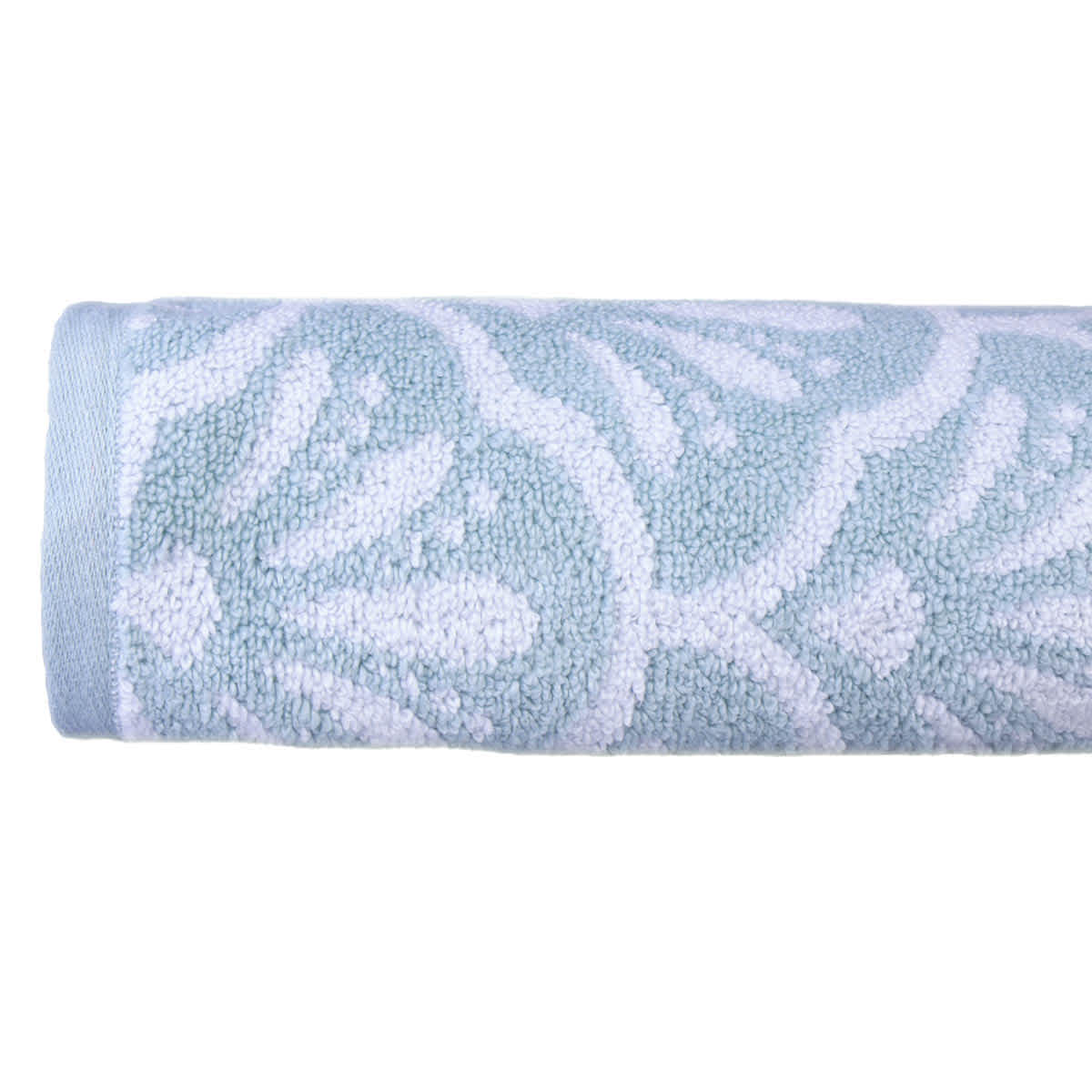 Providence Luxury Jacquard Light Blue Hand Towel, 16x28