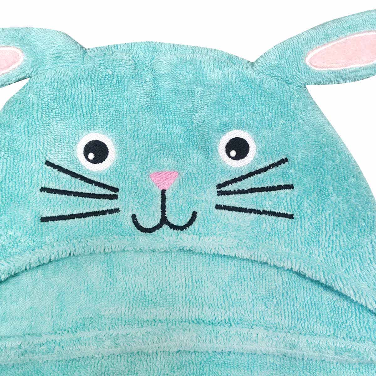 Bunny Brights Embroidered Blue Easter Bunny Hooded | At Home