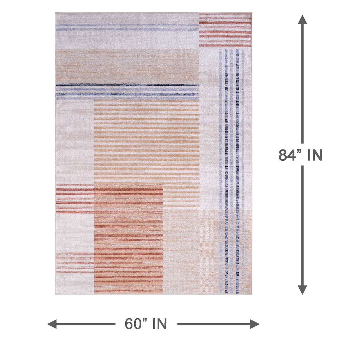 Gillian Multicolor Rugease Area Rug, 5x7