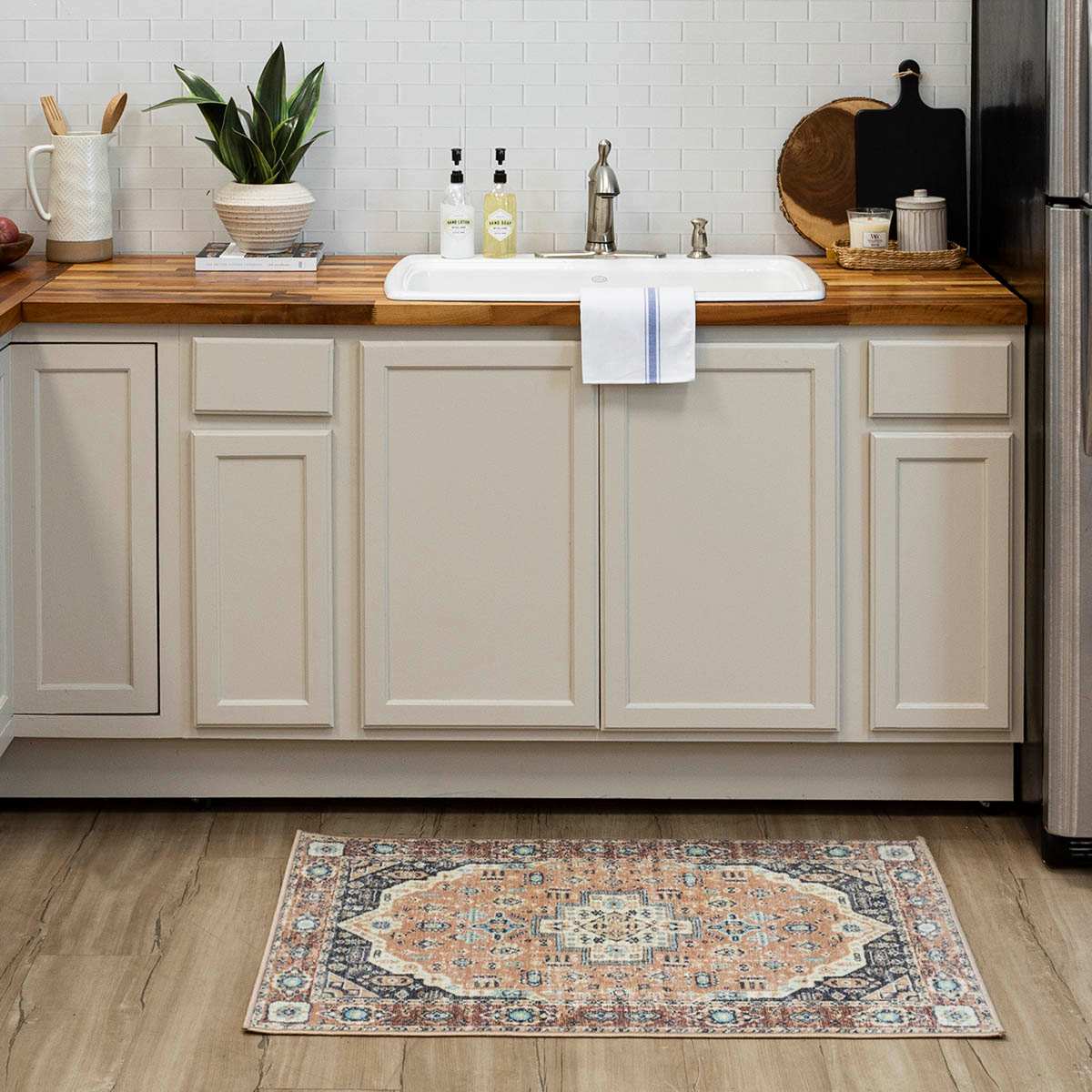 Ikarus Medallion Rug Neutral, 30x45 | At Home