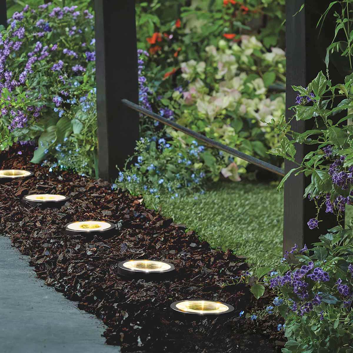 30 Lumens Black Multi Purpose Disc Light 4 Pack