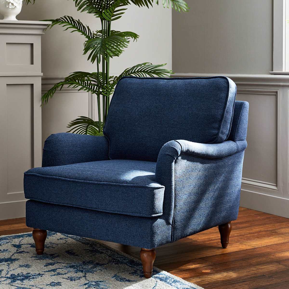 Providence Rogan Accent Chair, Navy