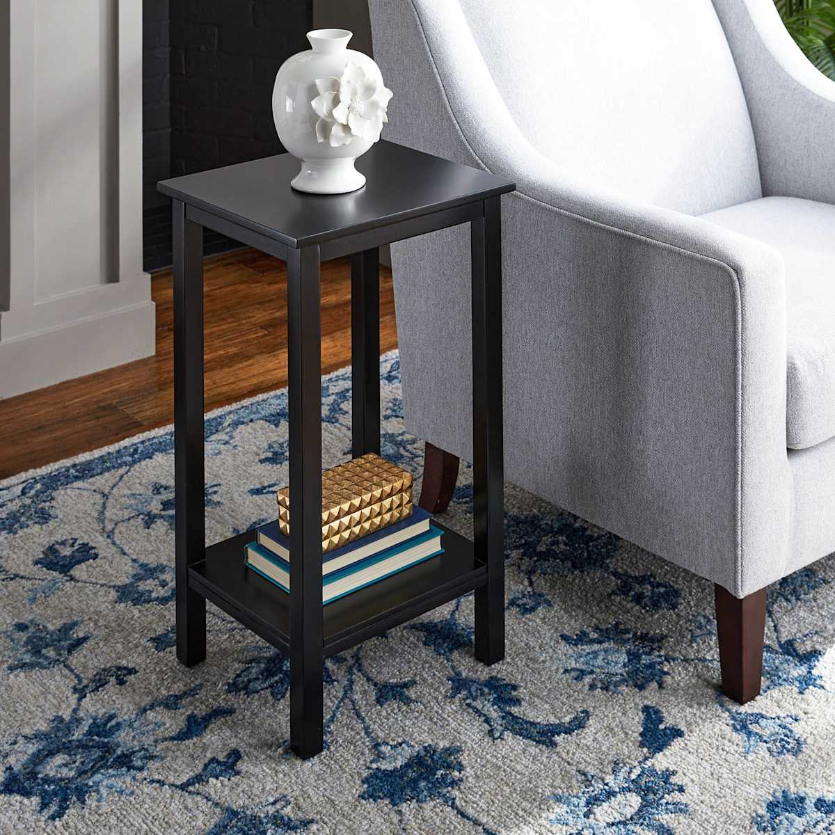Paxton Wooden Accent Table Black | At Home
