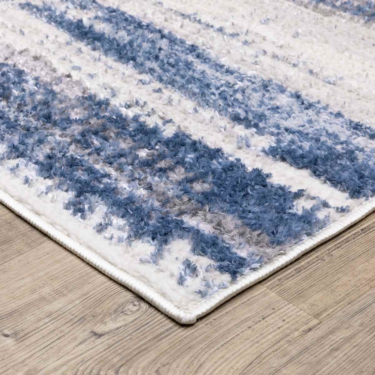 Fairfax Blue Abstract Area Rug | At Home