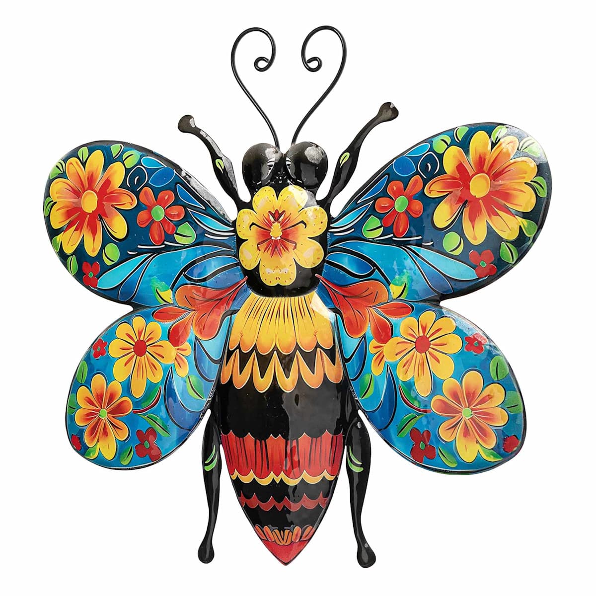 Talavera Metal Bee Outdoor Wall Decor, 14" | At Home