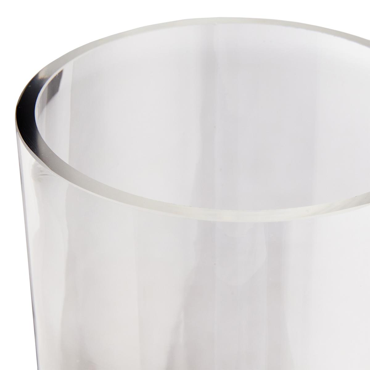 Clear Glass Cylinder Vase, 20"