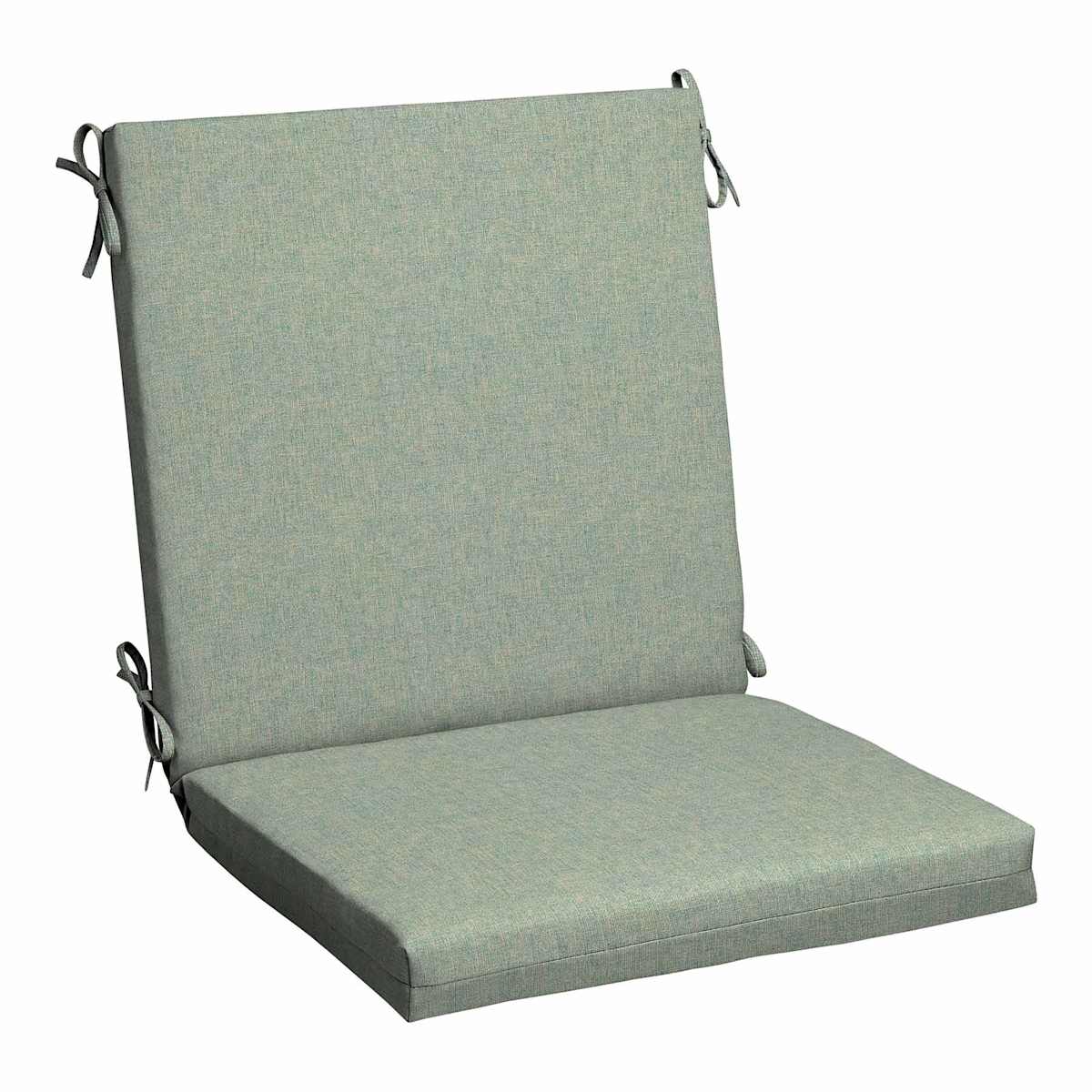 Spa Blue Premium Woven Outdoor Hinged Cushion | At Home