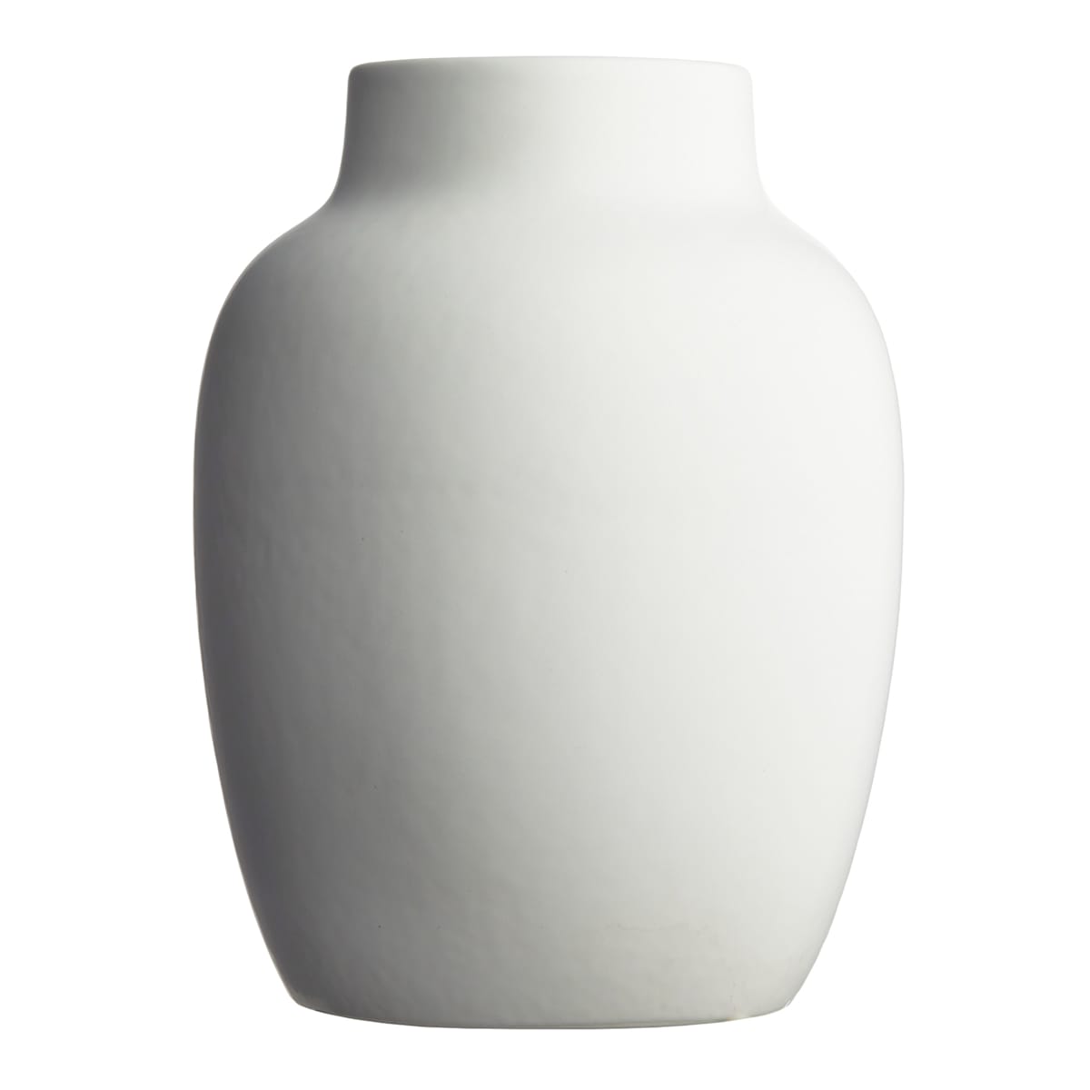 White Ceramic Vase, 11"