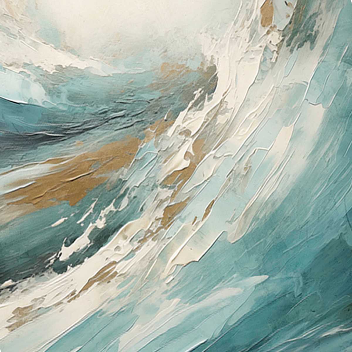 Teal Abstract Canvas Wall Art, 30x40 | At Home