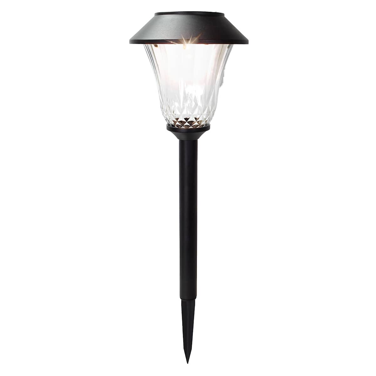 5-Lumen Solar Black Lennon Pathway Light
