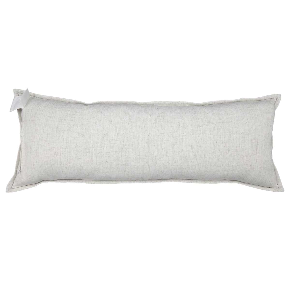 Crosby St. Black Faux Leather Oblong Throw Pillow, 14x36