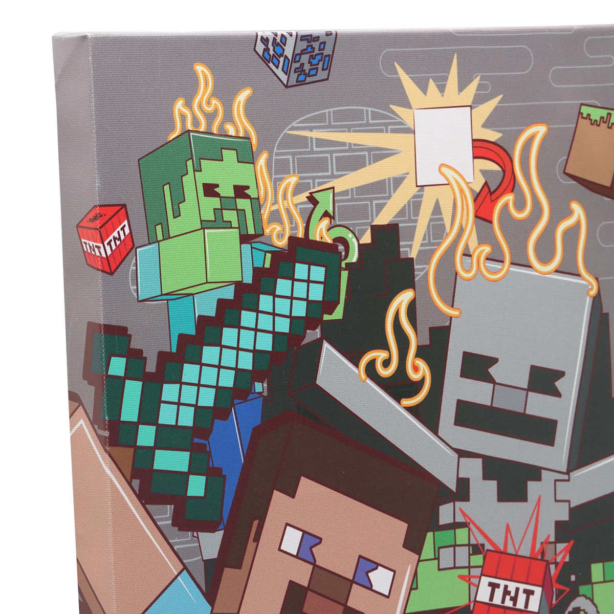Minecraft Group Canvas Wall Art, 12x16