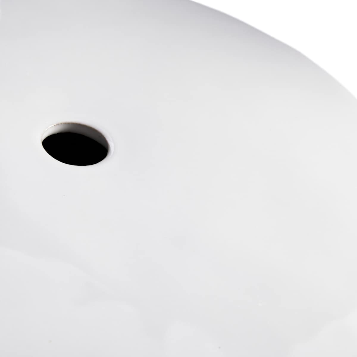 Crosby St. White Ceramic Stool, 13" | At Home