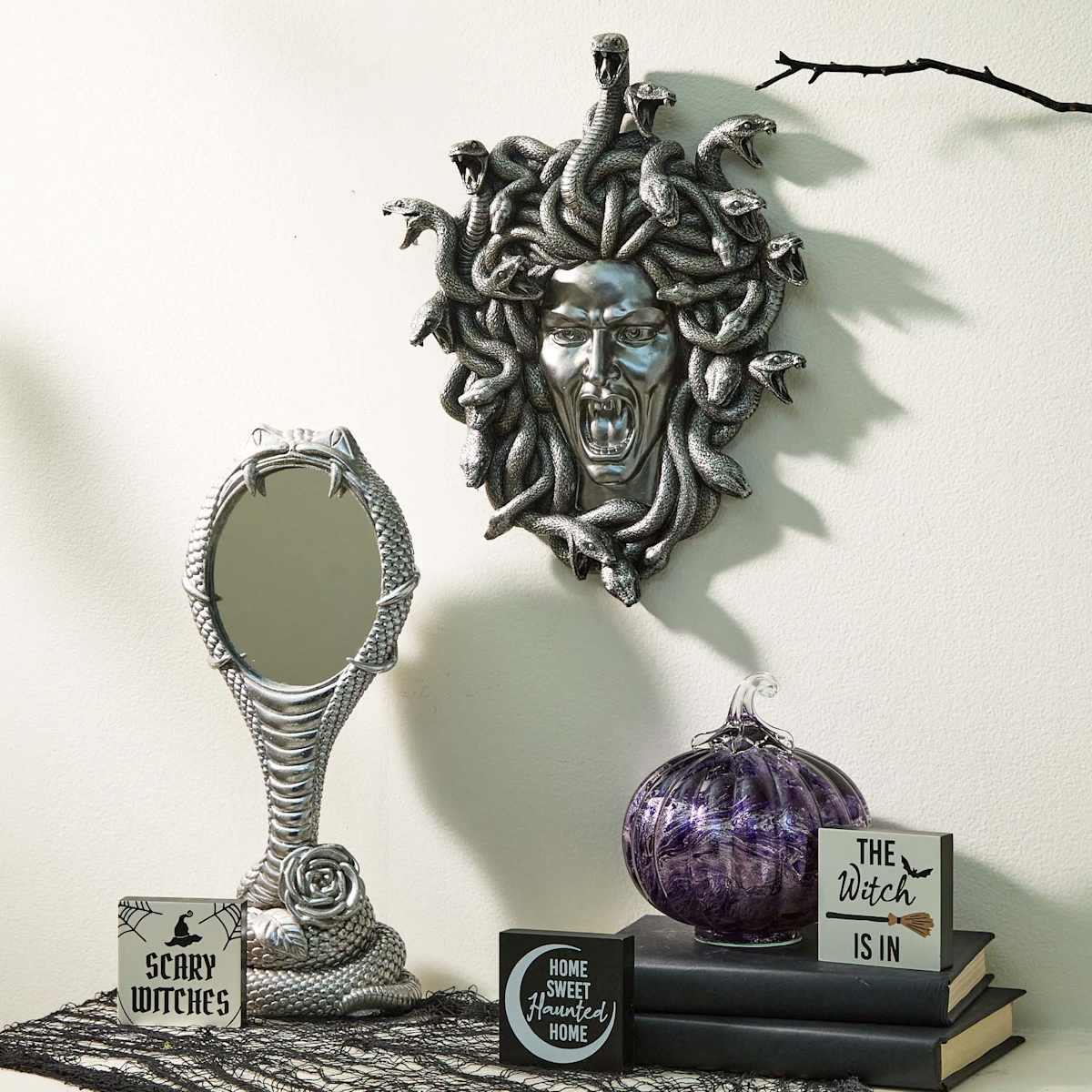 Spellbound Set of 3 Witch Signs, 3"